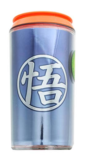 Official Dragon Ball Z, Super Saiyan Goku Kamehaha Blue colored Travel Can/Mug/Cup GIFT 10 oz