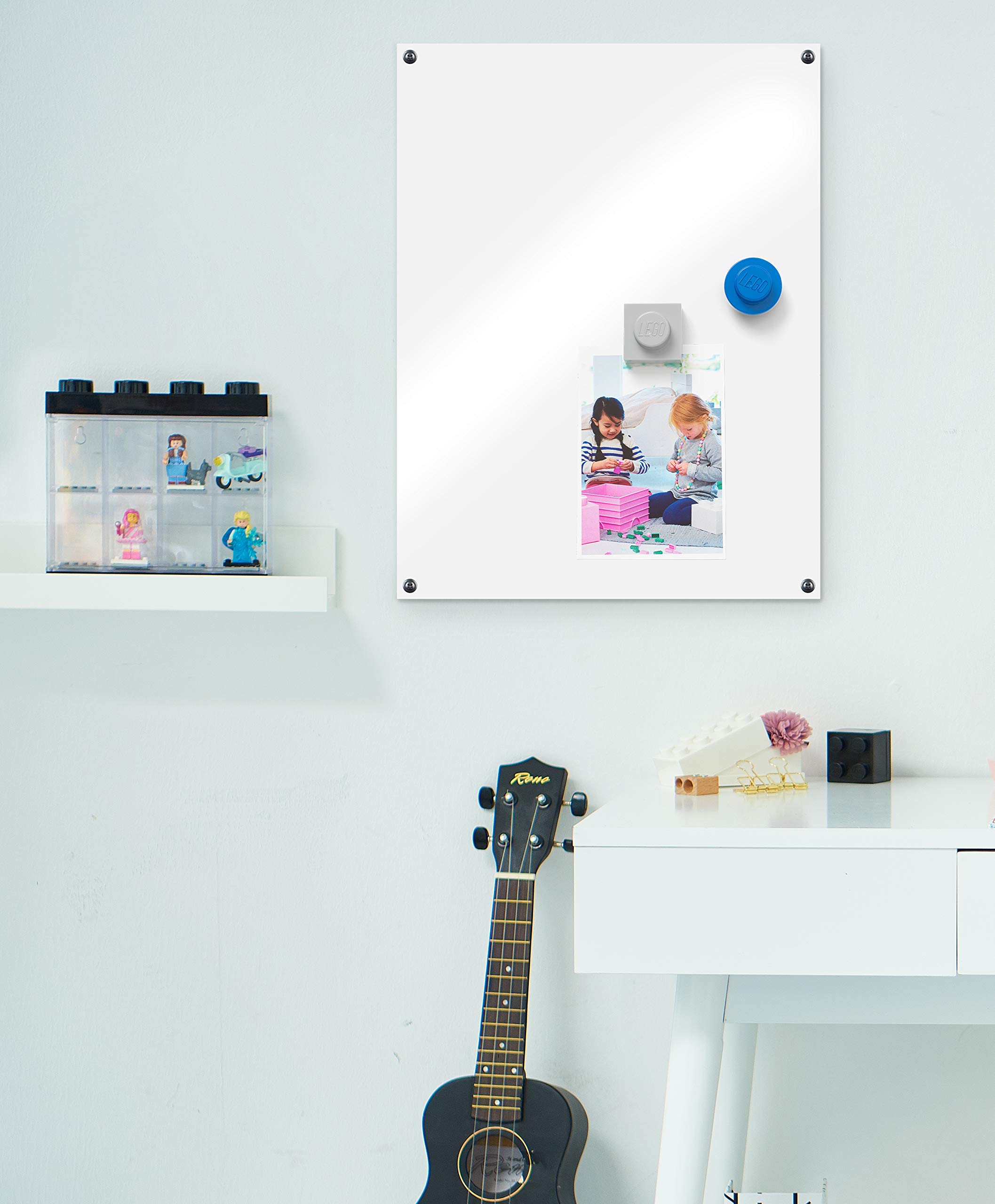 Room Copenhagen, Lego Magnet Set - 2 Piece Fridge, Whiteboard Magnets - Bright Yellow (40101732)