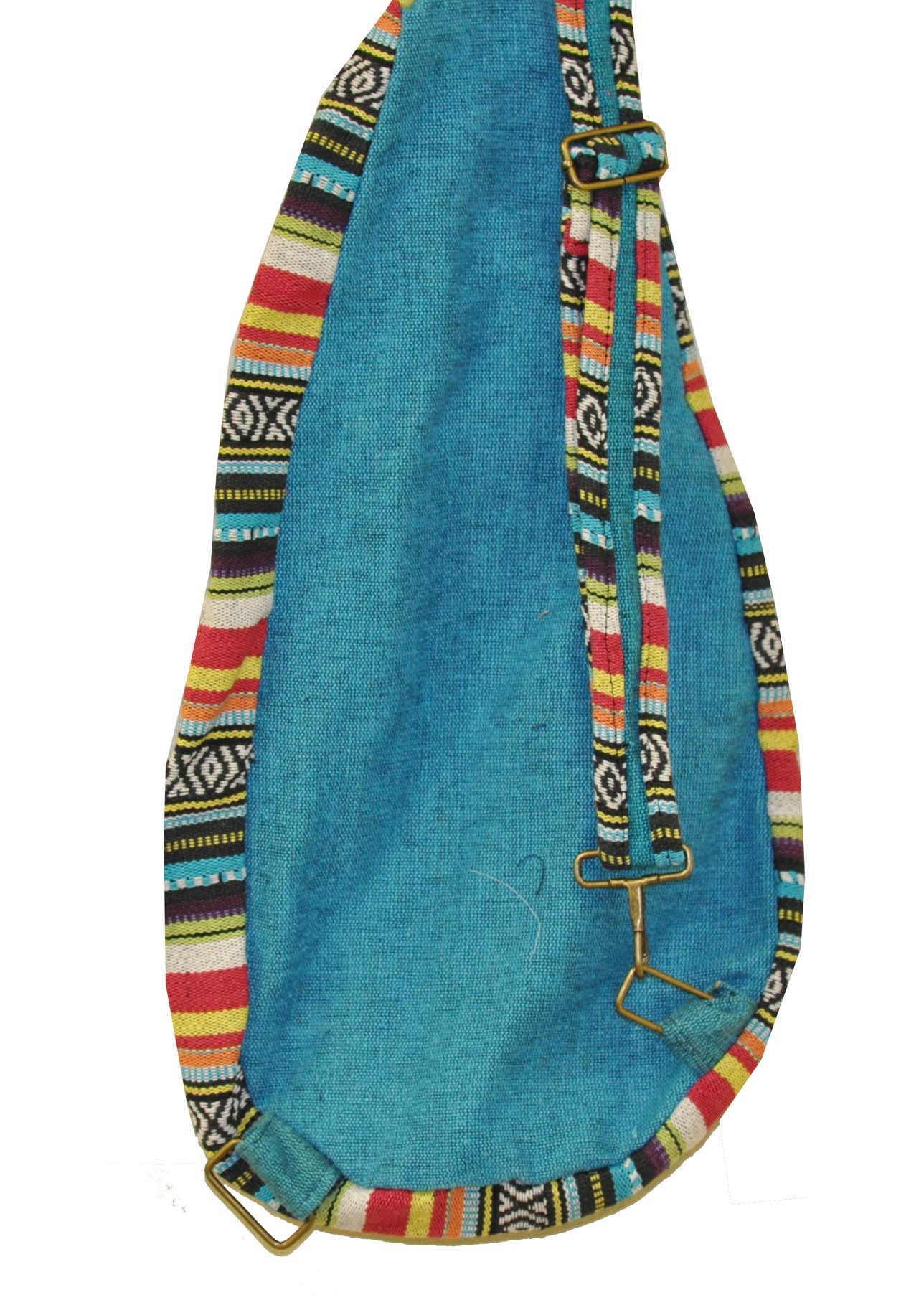 Mandala Crafts Boho Sling Bag for Women Crossbody Purse β Bohemian One Strap Backpack β Hippie Boho Backpack for Men Daypack Turquoise