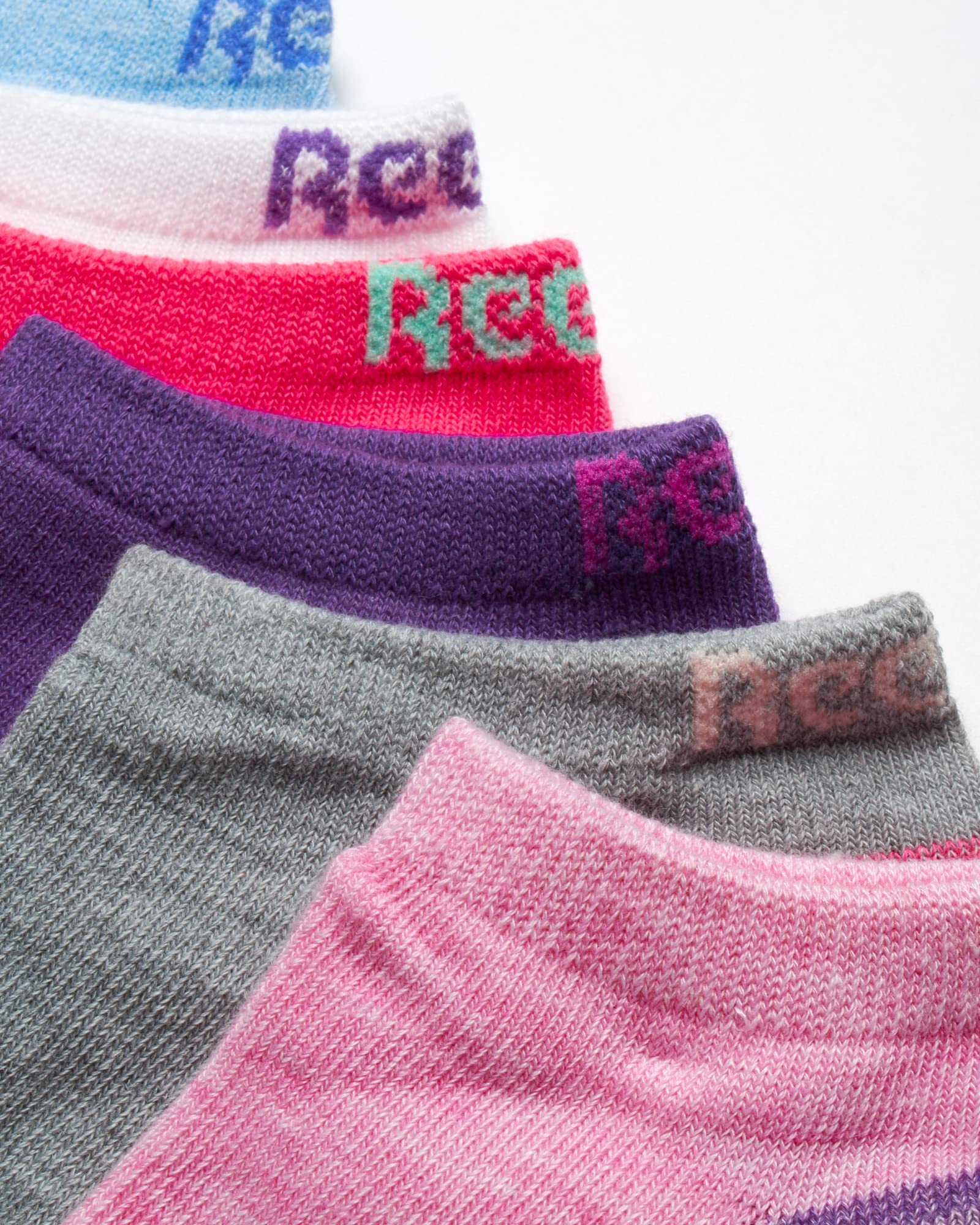 Reebok Girls' Low Cut Socks – 12 Pack Lightweight Breathable Low Cut No Show Socks for Girls - Girl's Athletic Socks, Size Small, Pink Assorted
