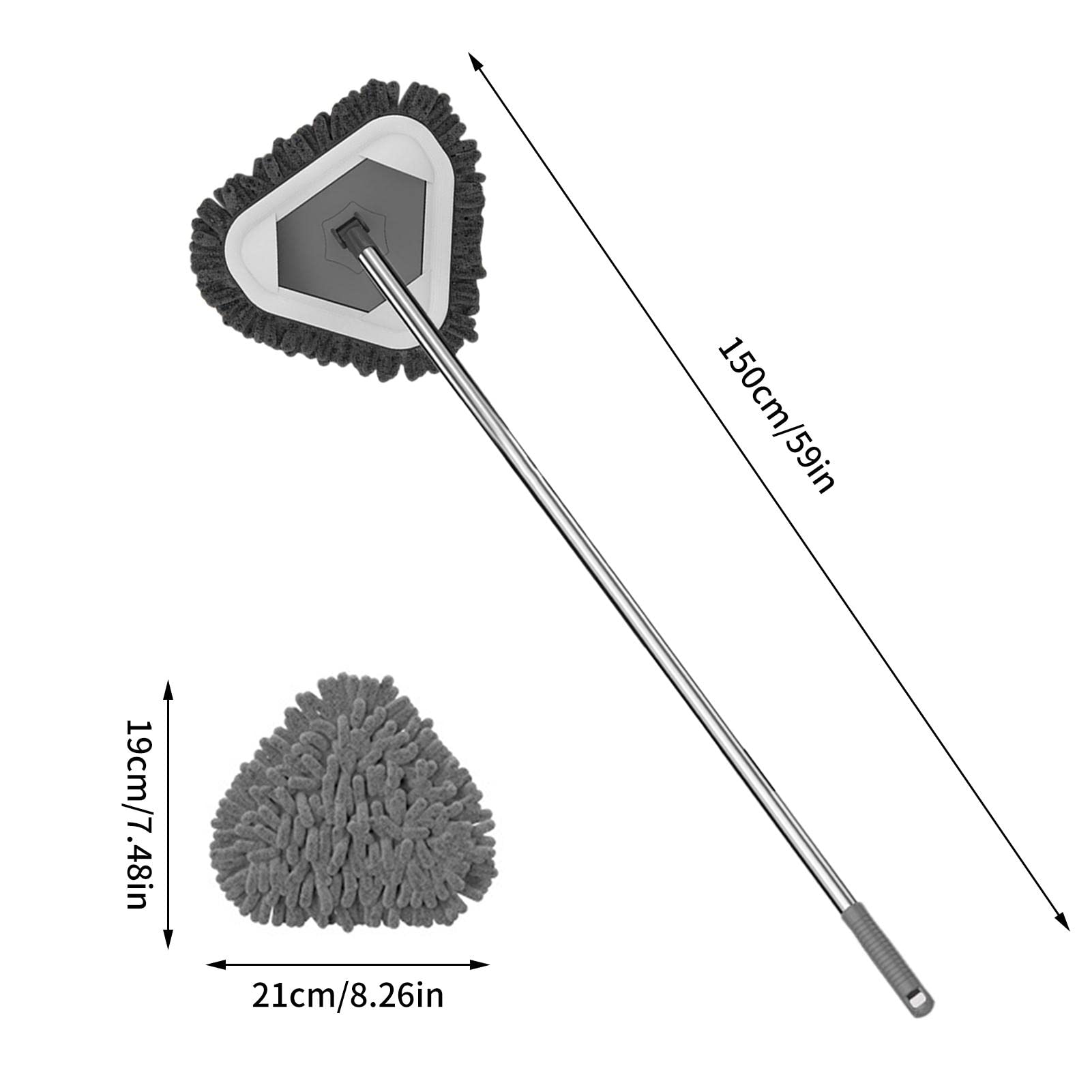 Residential Microfiber Chenille Mop | Microfiber Mops for Floor Cleaning - Triangle Dust Mop, Wet or Dry Floor Cleaning, Washable Chenille Pad Shenyang
