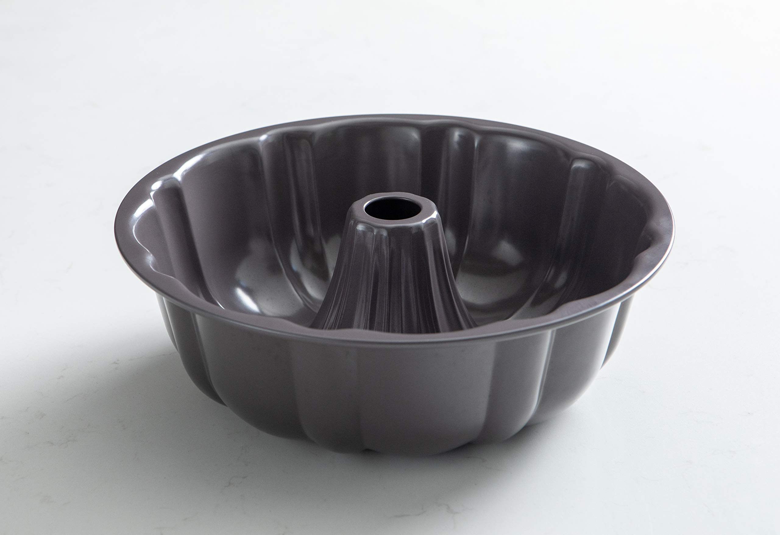 SAVEUR SELECTS Pizza and Fluted Tube Pan Bakeware Set, Non-stick, Warp-resistant Carbon Steel, Dishwasher Safe, Artisan Series