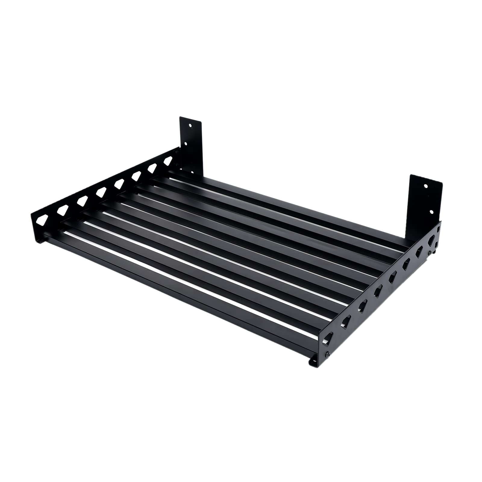 NG NOPTEG Wall-Mounted Microwave Shelf, Microwave Oven Rack Stainless Steel Oven Bracket Kitchen Microwave Rack, Space Saving, Sturdy