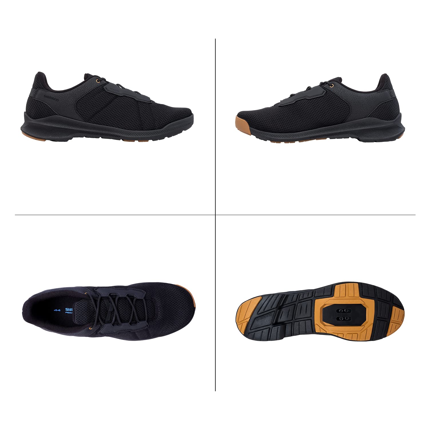 SHIMANO SH-EX300 Men’s City Cycling Shoe, Black, 9.5-10 Men (EU 44)