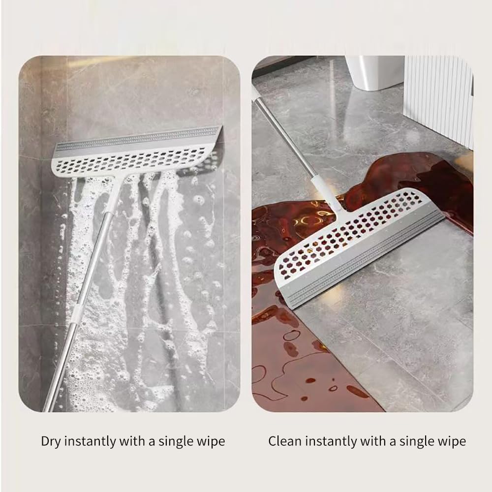Wiper Floor Scraper Home Bathroom Magic Sweeper Double Razor Silicone Scraper Floor Cleaner