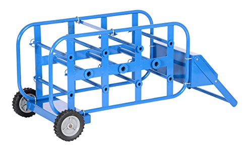 Vestil WIRE-D-E Steel Economy Wheel Wire Reel Caddy, Blue, 17-3/4" Width, 43-1/4" Height, 19-1/2" Depth, 150 lbs Capacity