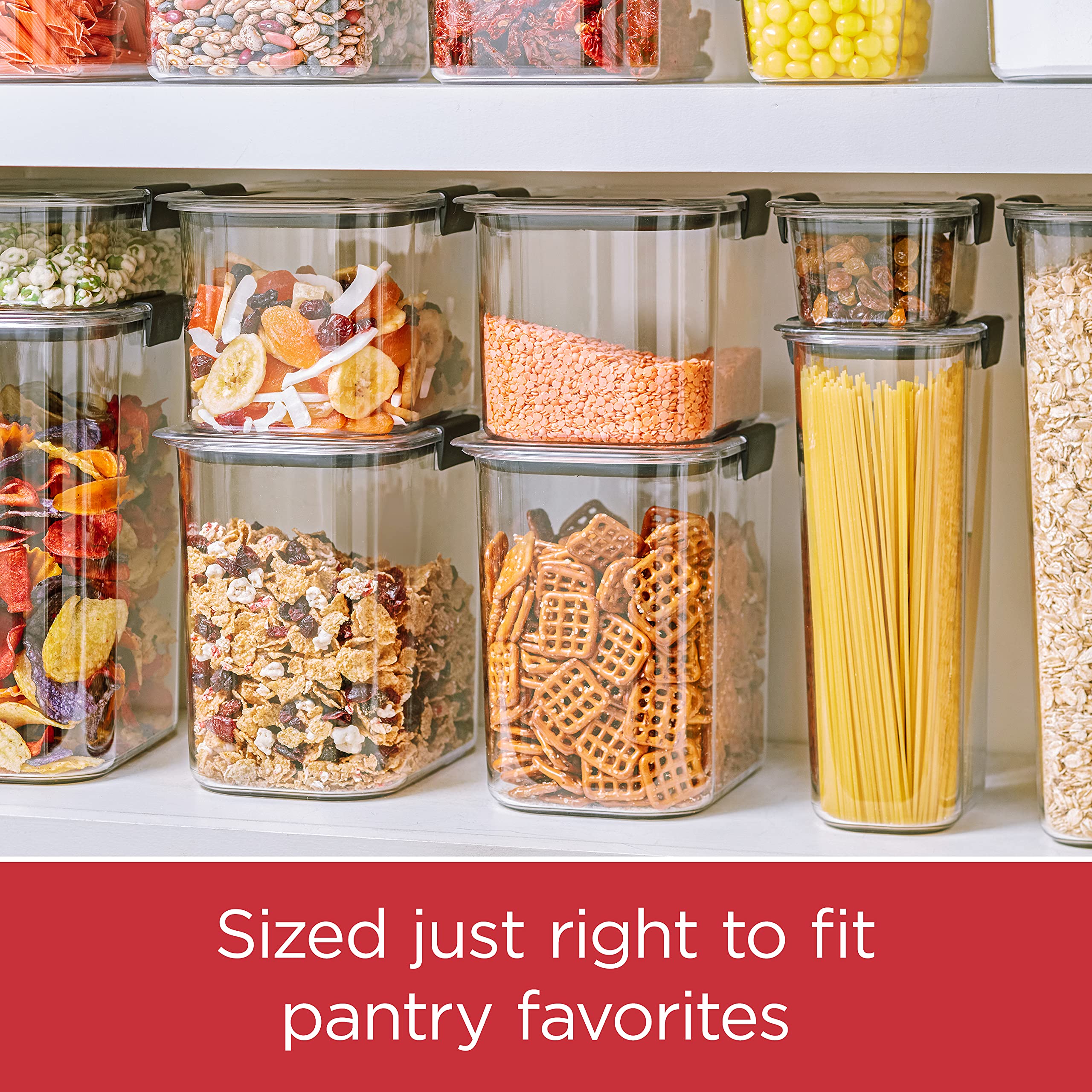 Rubbermaid Brilliance Food Storage Containers with Lids, Set of 3