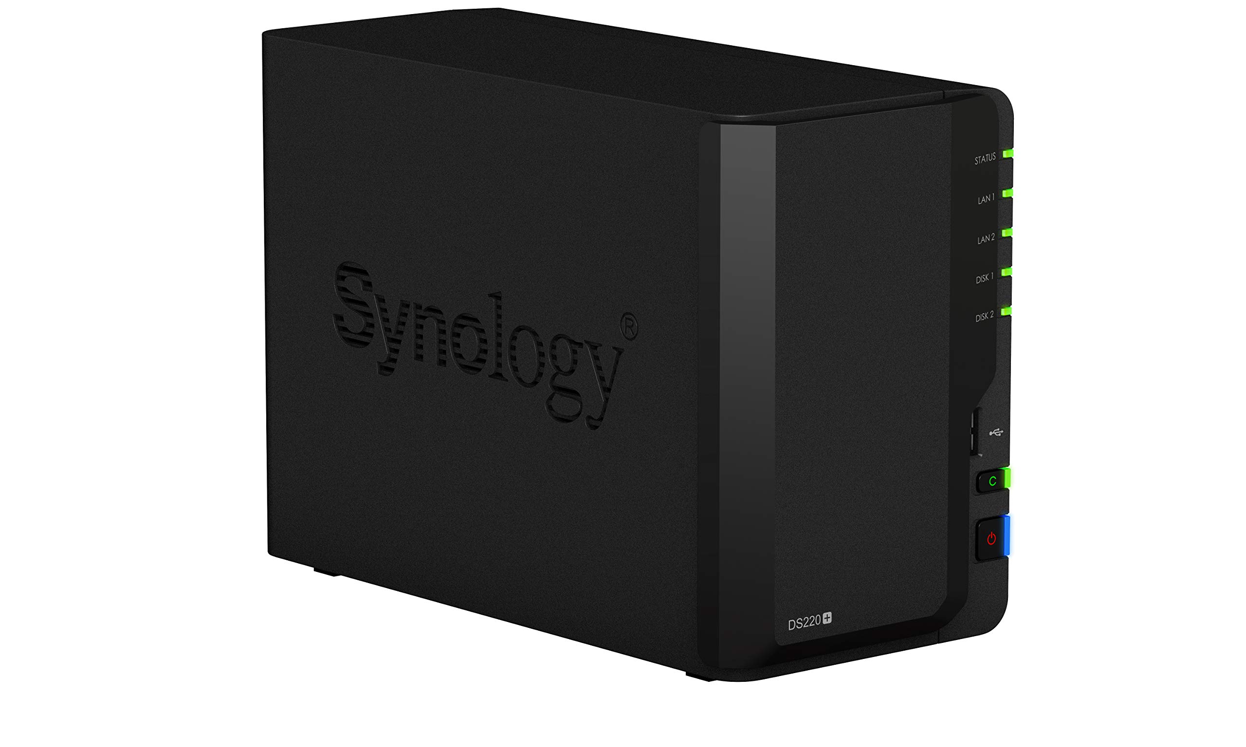 Synology 2 bay NAS DiskStation DS220+ (Diskless),Black