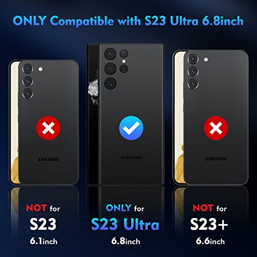 Vipcase for Samsung Galaxy S23 Ultra Case, ๐๐๐ฎ๐น ๐๐ฎ๐๐ฒ๐ฟ๐ Protection S23 Ultra Case, Military Grade Shockproof Galaxy S23 Ultra Case, Heavy Duty Samsung S23 Ultra Case 5G 6.8" 2023 - Black