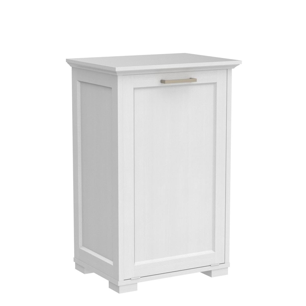 OLD CAPTAIN Tilt-Out Laundry Sorter Cabinet/Wooden Tilt Out Trash Cabinet, with Negative ion and deodorizing Function to Ensure The Cleanliness of The Kitchen Trash can(White)…