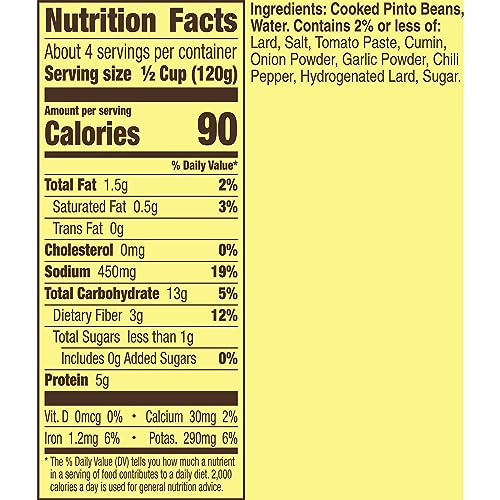 Old El Paso Traditional Canned Refried Beans, 16 oz. (Pack of 12)
