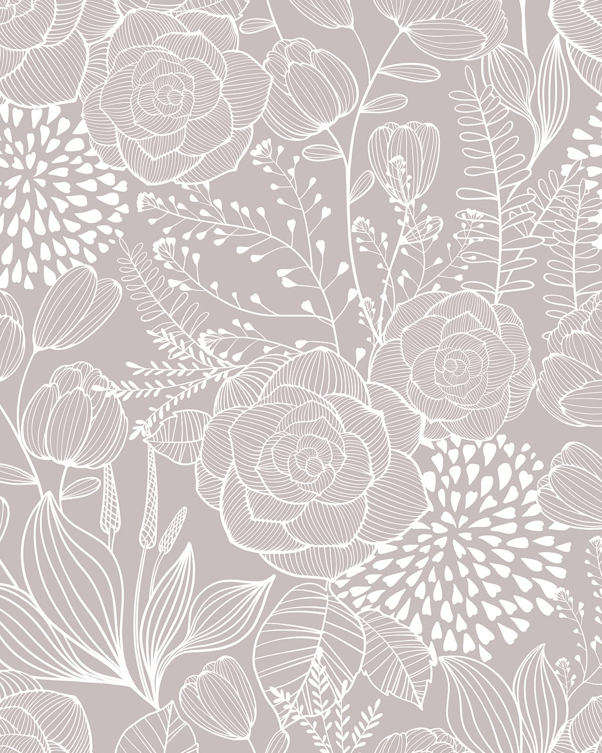 Wudnaye Boho Floral Peel and Stick Wallpaper Flower Leaf Self Adhesive Removable Wallpaper Vintage Contact Paper Peel and Stick Wallpaper Vinyl Mural Wall Paper for Bedroom Bathroom Decor15.7"X196.8"