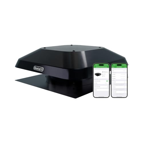 Quietcool 1950 CFM Smart App Controlled 3-Speed Roof Mount Attic Fan