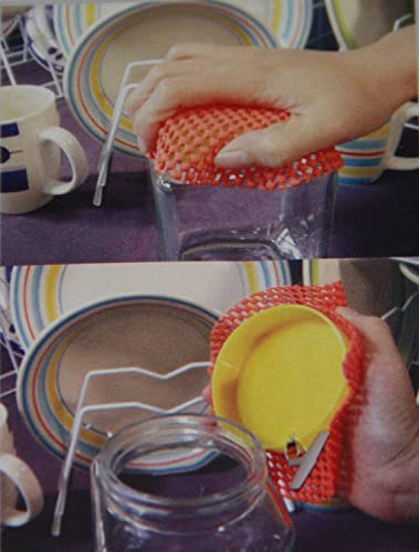 Round Multi-Purpose Jar Gripper Pad Bottle Lid Opener, 4 Piece Set, Colors May Vary (Green)
