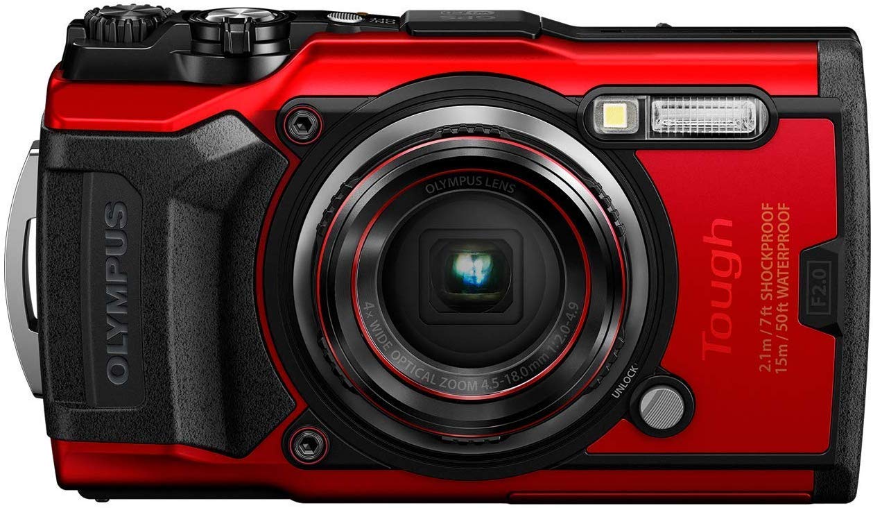 Olympus Tg-6 Tough Camera - Red + 32 GB Memory Card