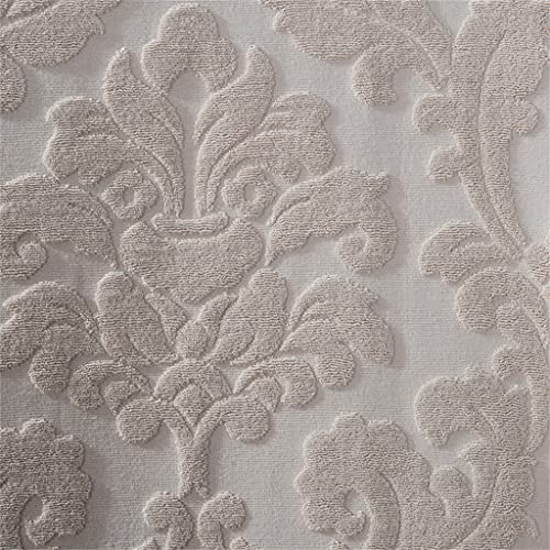 ZHAOLEI Soft Warm Cotton Blanket Adult Full Queen Size Floral Pattern Jacquard Summer Towel Blankets on The Bed (Color : Gray, Size : 200cmx230cm)
