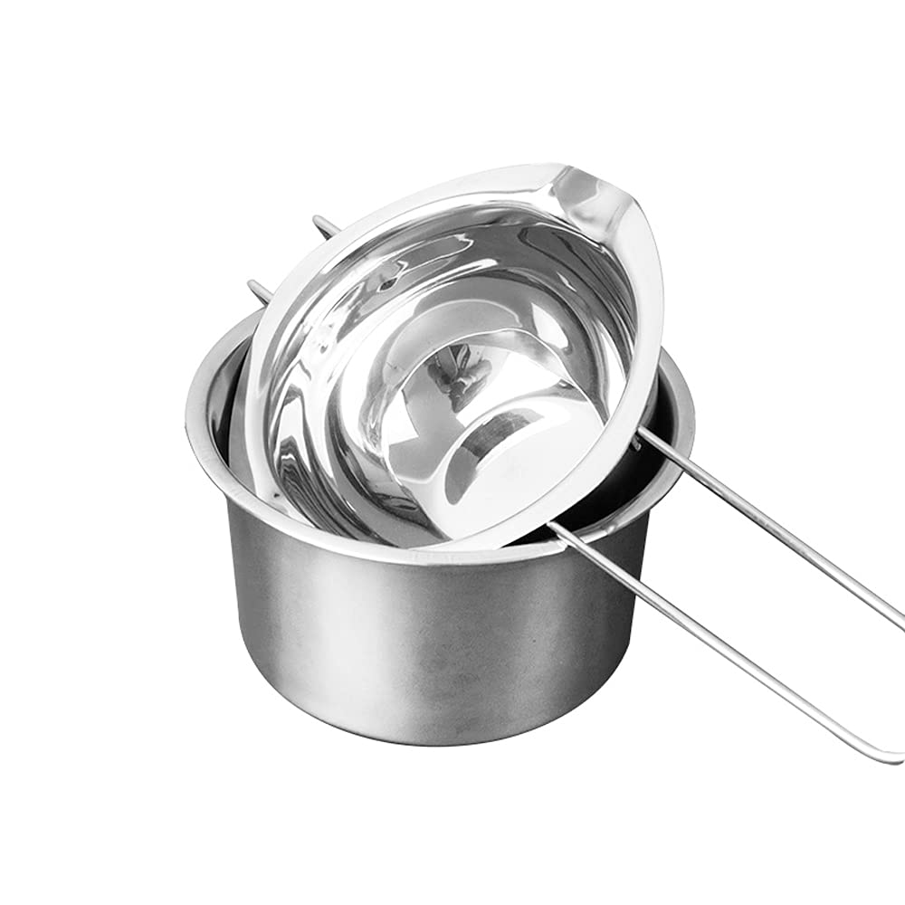 qqqqqq Double Boiler Stainless Steel Pot of Chocolate Melting Water Heating Melting Pot Bowl Baking Heating Container for Butter Chocolate Cheese Caramel