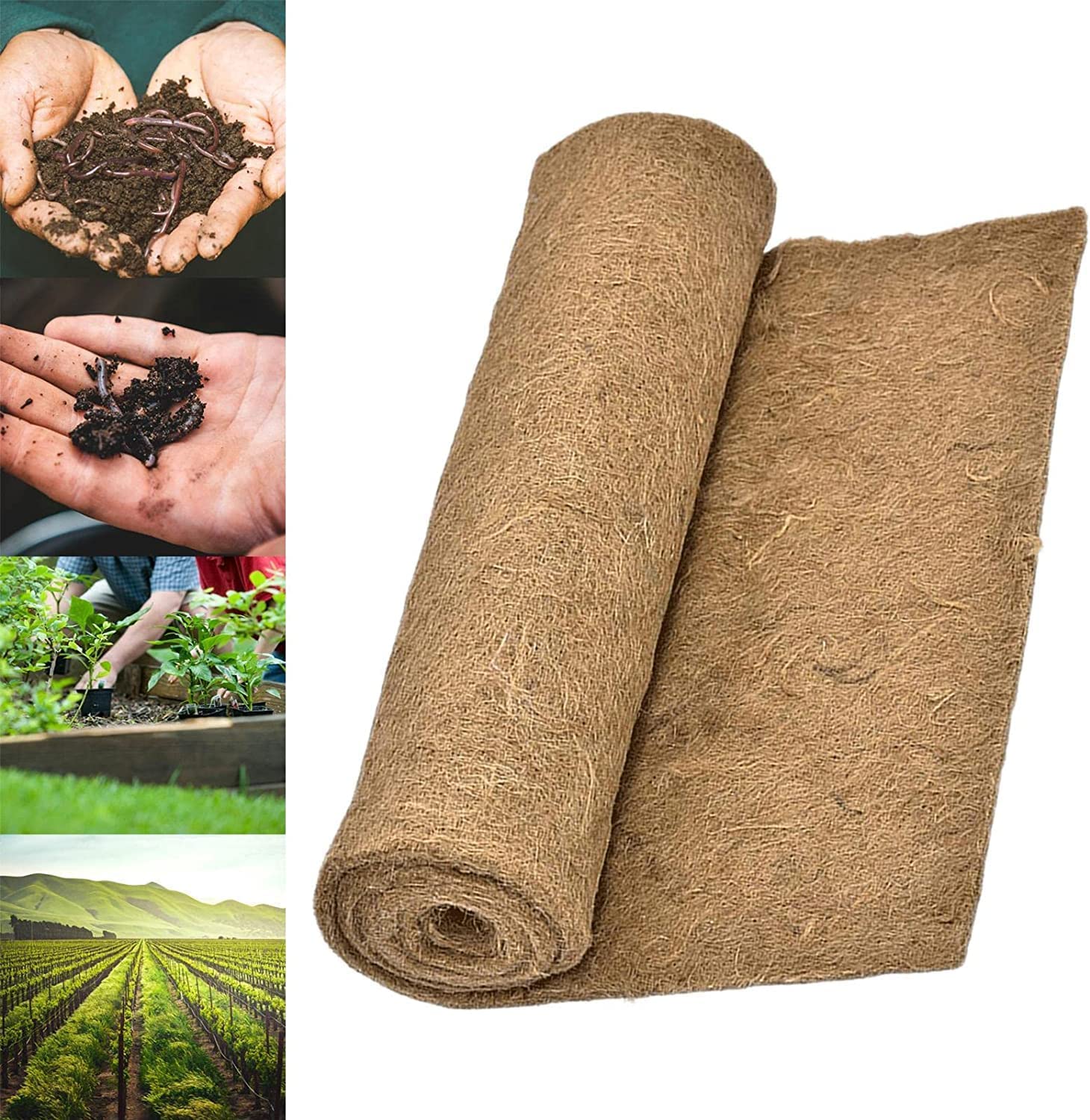 Worm Blanket - Jute Fiber Mat, Mat Fits Any Worm Bin Blanket 100% Bio-degradable Jute Fibre for Compost Bin, Worm Farm, Worm Composter, Compost Tumbler