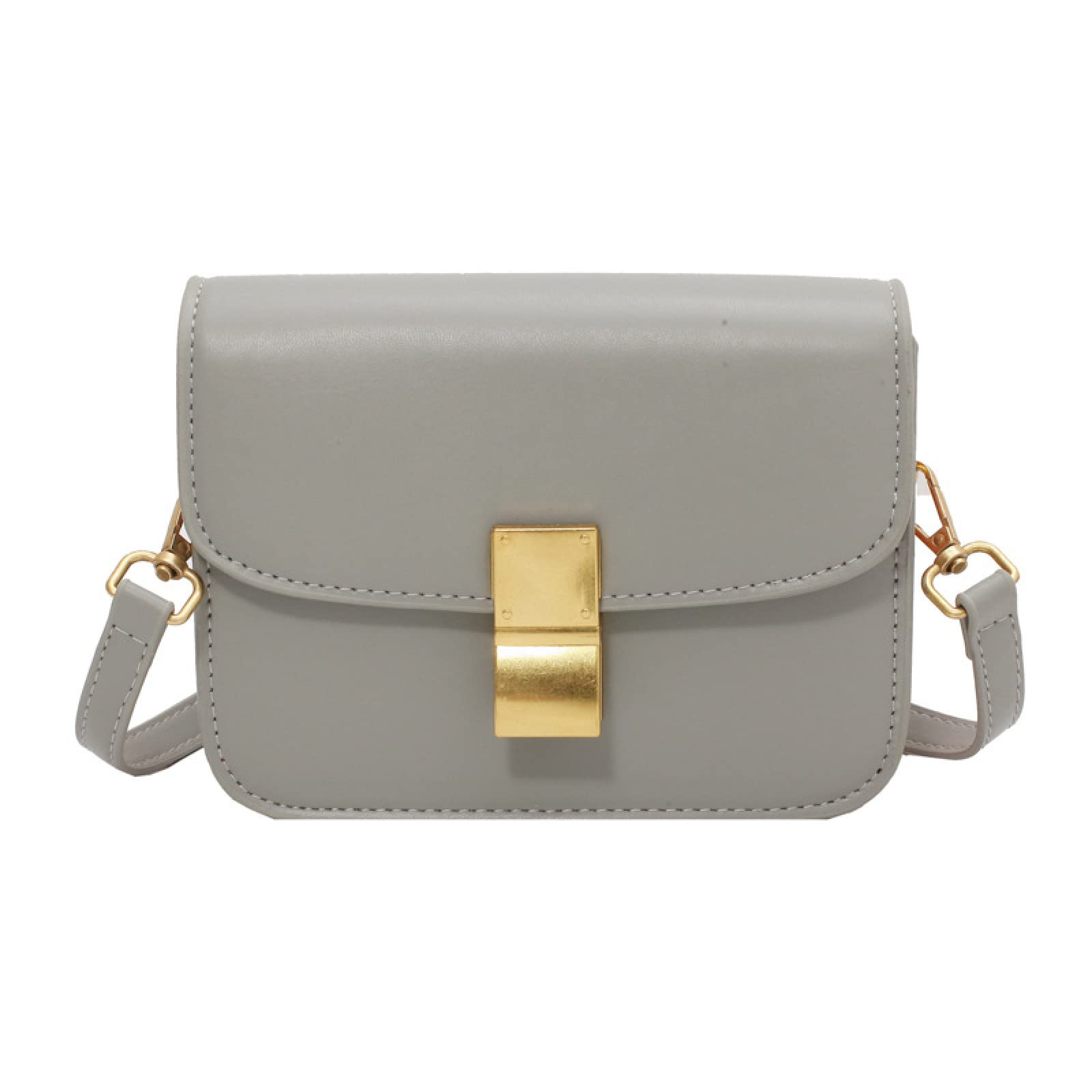 Simple women's bag shoulder bag diagonally across small square bag versatile armpit tofu bag, black, 20 * 7 * 15CM