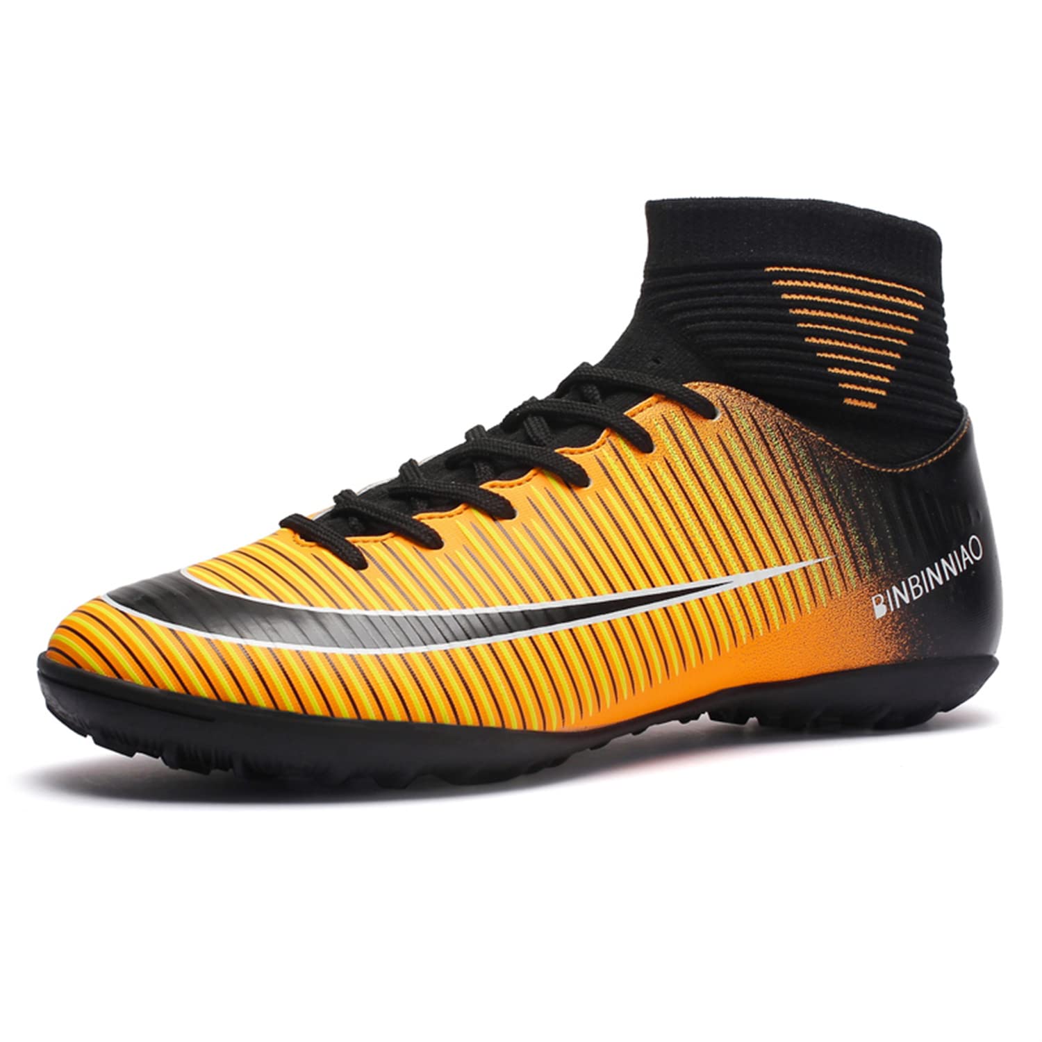 MDPCX Unisex Competitive Football Shoes Indoor and Outdoor Football Shoes Lawn Mundial Team Non-Slip Running Shoes Sports Lightweight Breathable Non-Slip Shock-Absorbing Shoes.