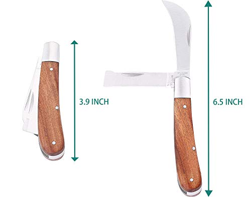 PUELDU Grafting Tool, Pruner Kit, Including Replacement Blades,Grafting Knife,Grafting Tapes,Plant Labels&Garden Clips,Perfect for Fruit Tree Grafting