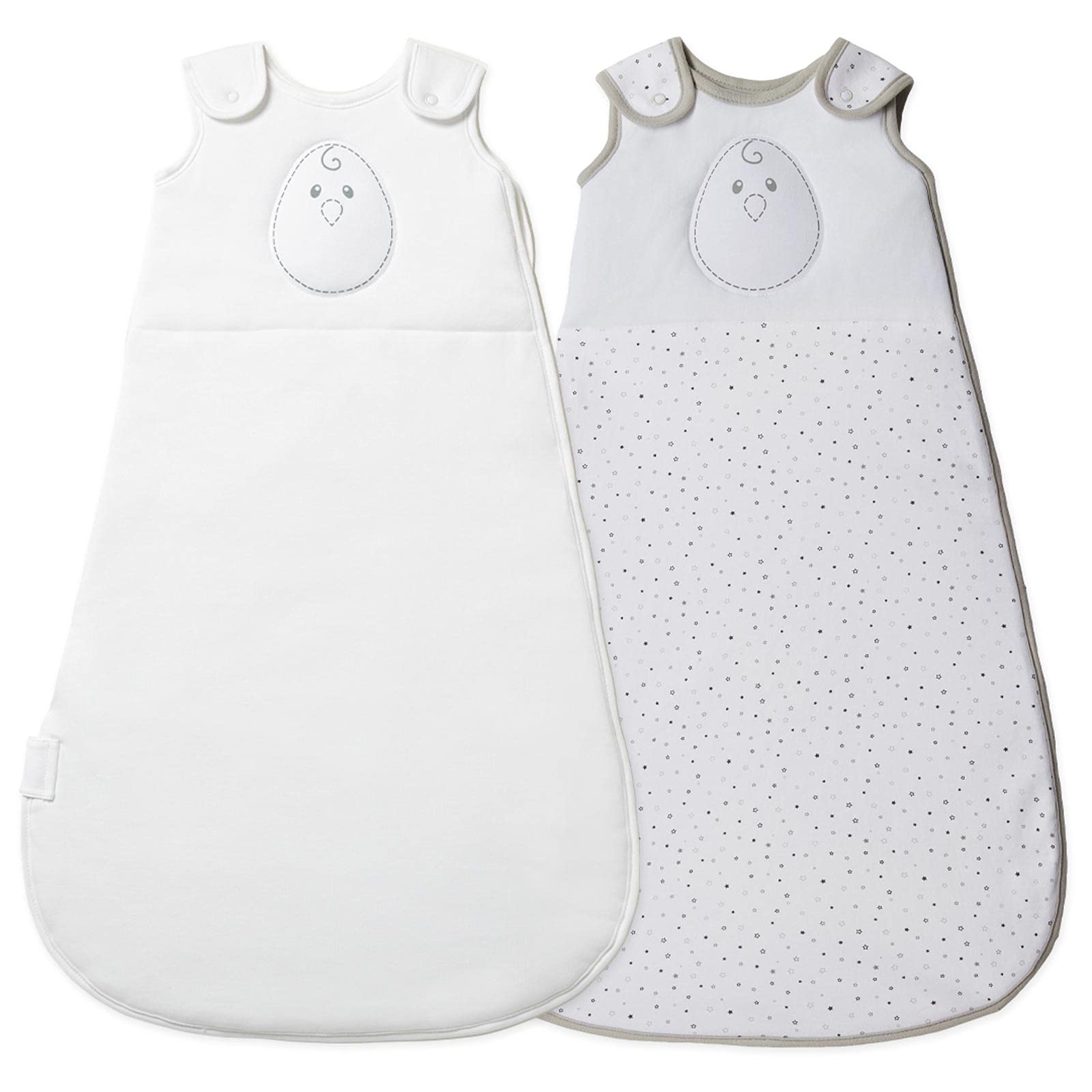 Nested Bean Zen Sack® 2-Pack | Infant Sleep Sacks | Baby 0-6M | TOG 0.5 (Classic) & 2.5 (Winter) | 100% Cotton | Eases Transition After Swaddle | Aids Self-Regulation | 2-Way Zipper | Machine Washable