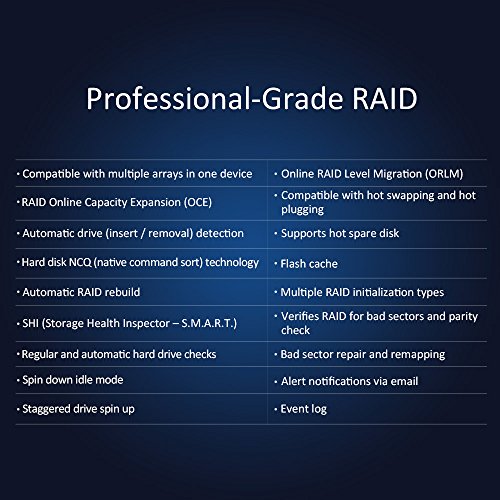 TERRAMASTER D5 Thunderbolt 3 Professional-Grade 5-Bay External Hard Drive Enclosure RAID 0/RAID1/RAID5/RAID10/JBOD Hard Disk RAID Storage (Diskless)
