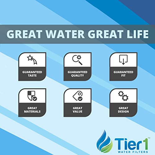 Tier1 20 Micron 20 Inch x 4.5 Inch | 2-Pack Pleated Cellulose Whole House Sediment Water Filter Replacement Cartridge | Compatible with Pentek S1-20BB, 155305-43, W20CLHD20, Home Water Filter