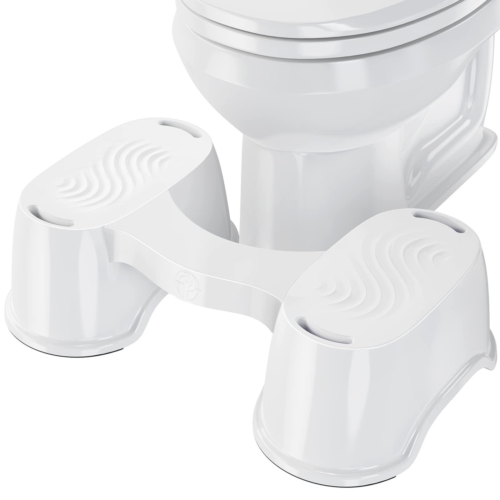 Pipishell Toilet Stool, 7” Bathroom Stool for Toilet, Detachable Toilet Potty Step Stool for Adults and Kids, Ergonomic Toilet Footstool with Non-Slip Pad, PITS01