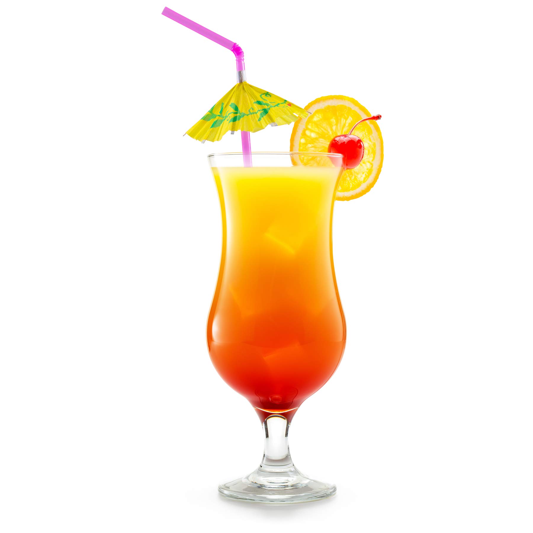 Prextex Umbrella Drinking Straws 200pcs - Flexible Straw, Bendable/Bendy Straws, Colored Long Plastic Straws, Disposable Plastic Straws, Colored Straws, Cocktail Straws, Umbrella Straws, Tumbler Straw