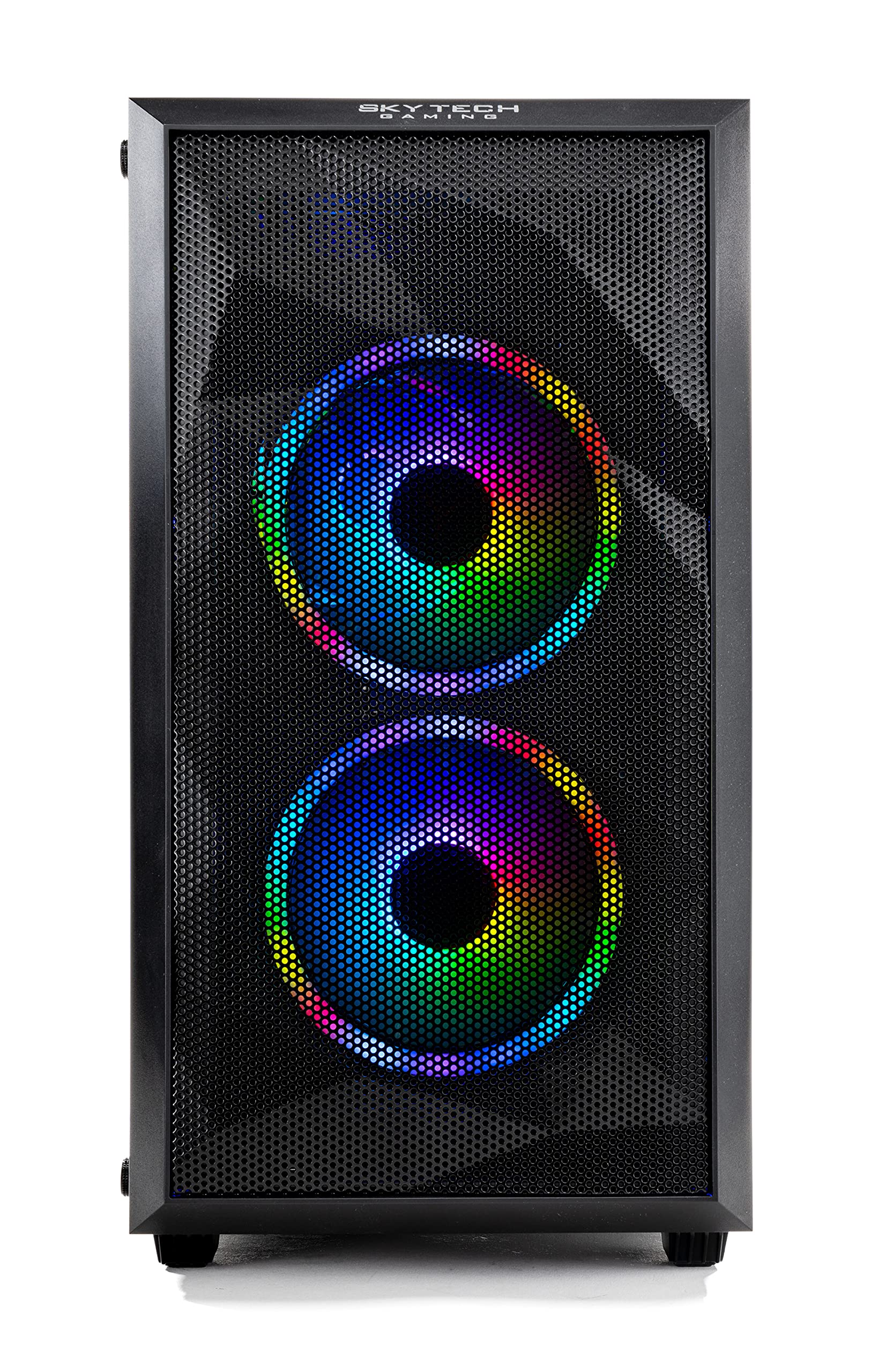 Skytech Gaming Chronos Mini Gaming PC Desktop – Intel Core i3 10100F 3.6 GHz, GTX 1650, 500GB SSD, 16G DDR4 3200, 600W Gold PSU, AC Wi-Fi, Windows 10 Home 64-bit,Black