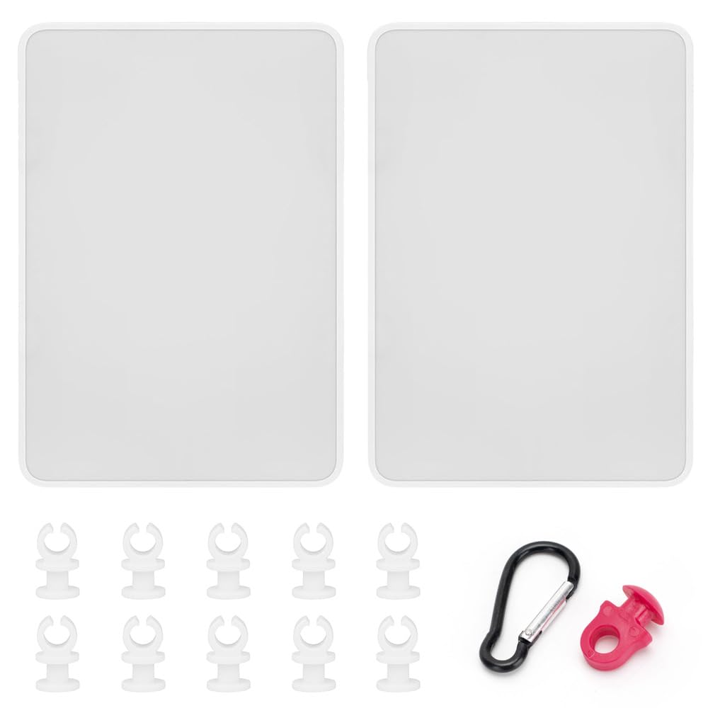 SMART DK 2pcs Divider Tray Compatible with Bogg Bag Divider for Original XL Bogg Bag Accessories Inserts Beach Bag Accessories Suitable for Bogg Bag Organizer Inserts (2-PACK WHITE)