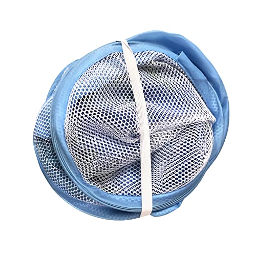 WEI LONG Mesh Popup Hamper-Foldable Lightweight Basket for Washing-Durable Clothing Storage for Kids Room,Students College Dorm,Home,Travel & Camping-Pop-up Clothes Hamper (Khaki Cat Paw)