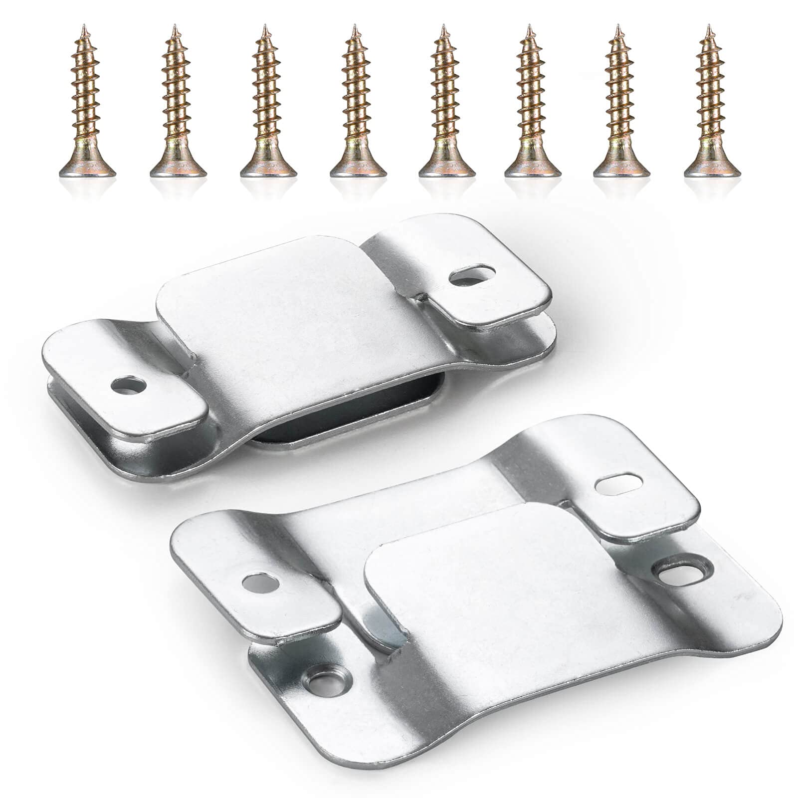 Mestream Sectional Couch Connectors, 3.7ā Heavy Duty Metal Interlocking Connector for Sectional Sofa, Furniture Connector Brackets, Couch Fastener, 4Pcs