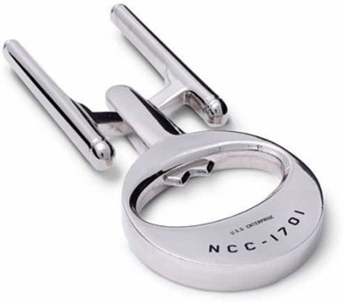 QIroseonly Brothers Star Trek: USS Enterprise Bottle Opener NCC-1701 Silver Metal Bottle Opener Manual Can Openers 5 inches long
