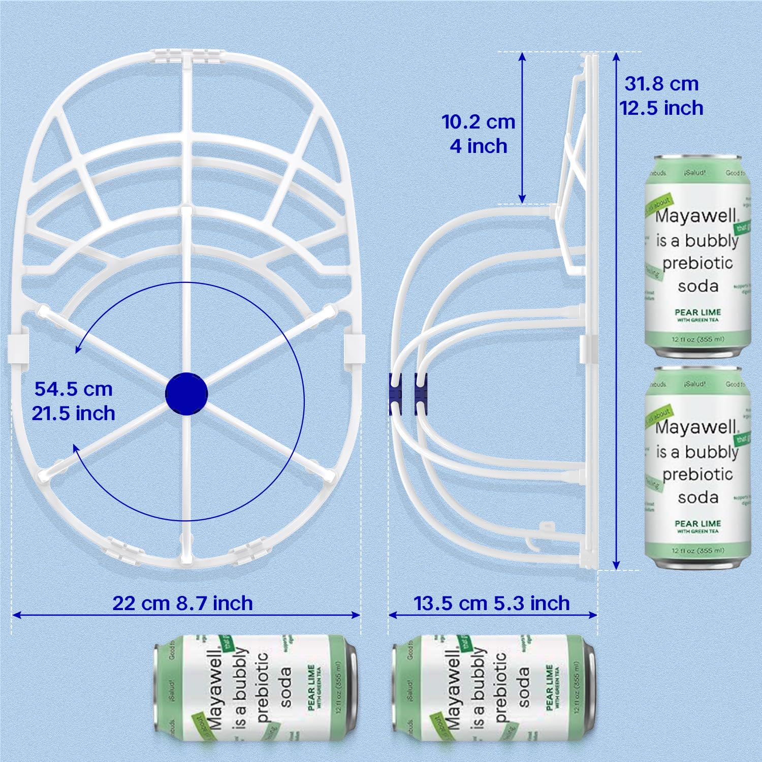 YEENOR Hat Washer for Washing Machine,Cap Washer,Baseball Cap Washers,Baseball Hat Cleaner/Cleaning Protector,Ball Cap Washing Frame Cage Hat Washing Holder (New 1 Pack)