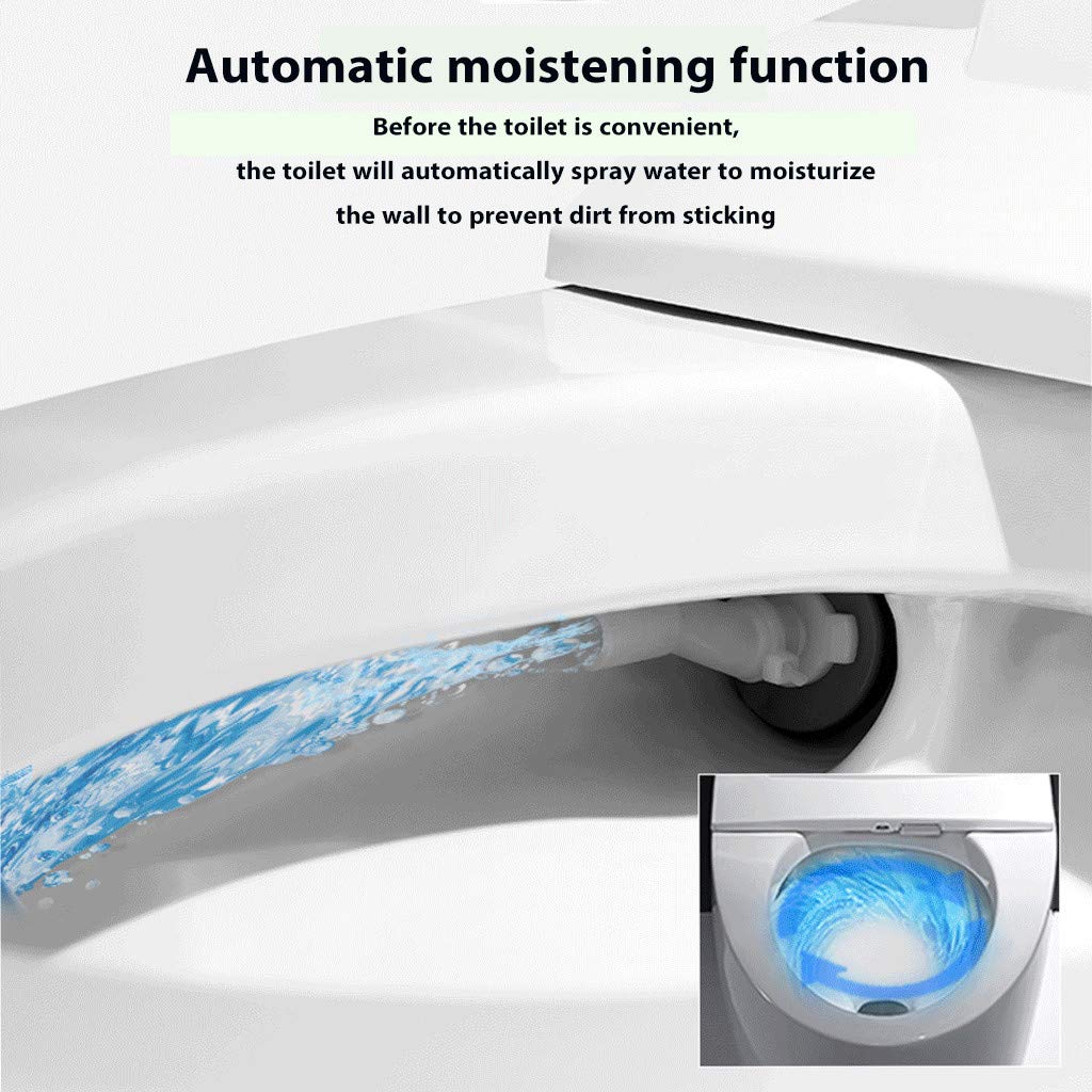Smart Advance Luxury Bidet Toilet,Elongated One Piece Adjustable Functions Bidet Seats with Soft Closing Seat Functions and Air Dryer,Hip Cleaning Nozzle Cleaning, White