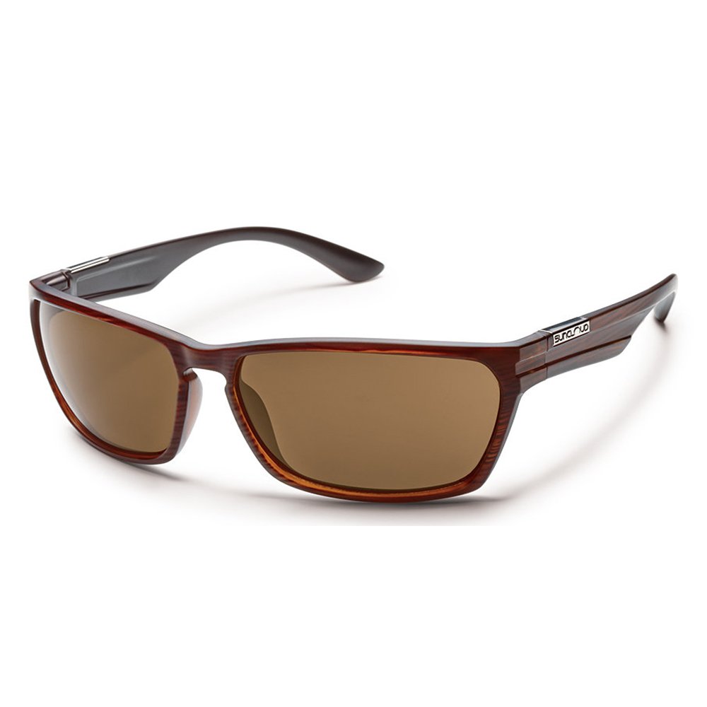 Suncloud Cutout Sunglasses(Brown Polarized,Burnished Brown)