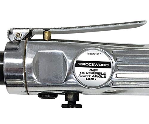 Rockwood 3/8 Inch High Torque Air Motor Reversible Drill Pneumatic 1500 Rpm