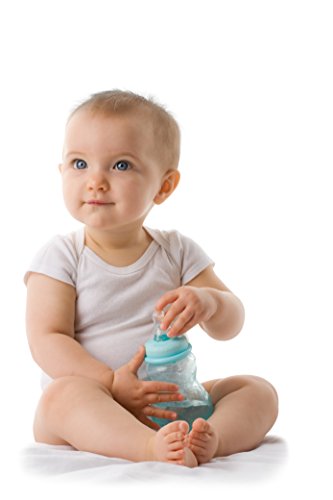 Nuby Standard Neck Tinted Feeding Nurser, 1 Count (Pack of 1), Colors May Vary