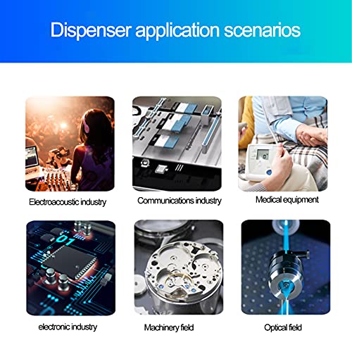 Semi Automatic Glue Dispenser Machine Solder Paste Controller Glue Dropper Glue Liquid Adhesive Dispenser Timer Controlled(AC110V US Plug)