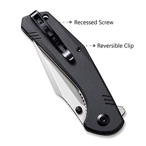 SENCUT Actium Folding Pocket Knife, 3.46'' D2 Satin Blade wood Handle, Liner Lock Flipper Knife with Ceramic Ball Bearing, Good For Outdoor Hiking Camping SA02E (OD Green)