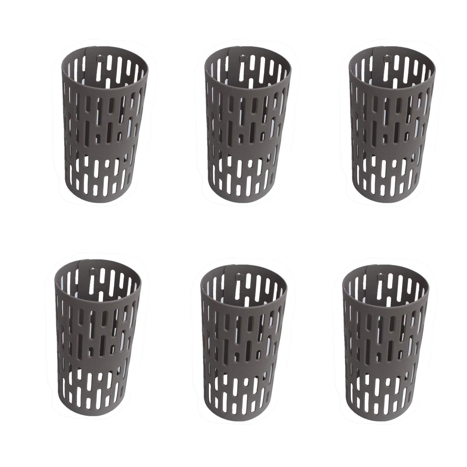RAIKEDR Plastic Tree Trunk Protectors, Nursery Mesh Tree Bark Protector - Tree Guard, Prevent Damage from Trimmers, mowers, Rodents (6 Pack)