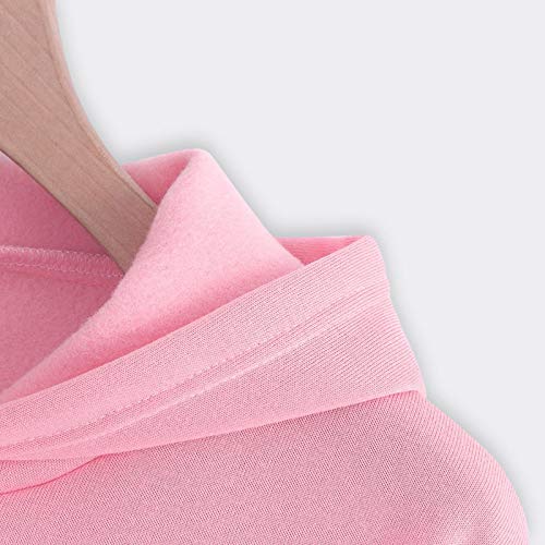 Women's Kitten Print Teen Hoodies Whdcaptiyated My Heart Solid Sweatshirts Cat Pouch Zipper Pet Carrier Sweatshirt Pink