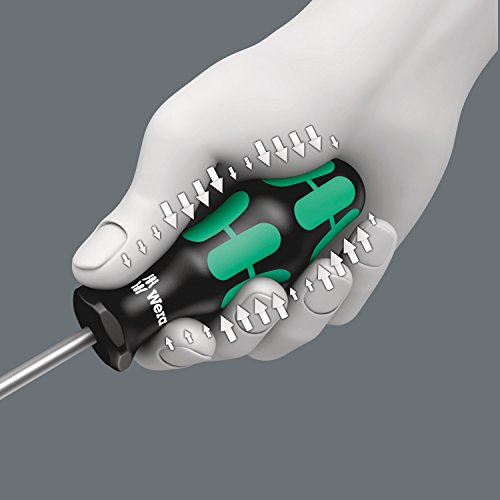 Wera - 5105650001 Kraftform Plus 334/6 Screwdriver Set with Rack and Lasertip, 6-Pieces
