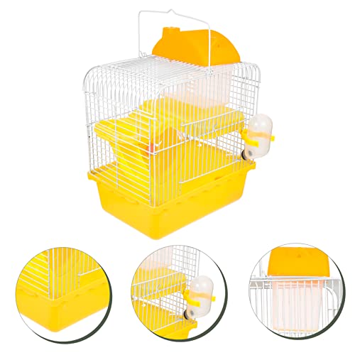 VOSAREA Hamster Cage Turtle Accessories Travel Guinea Pig Cage Accessories Rat Cage Chinchilla Cage Accessories Hamster Hideout Plastic Orange Guinea Pig House Rat House Rat Hut