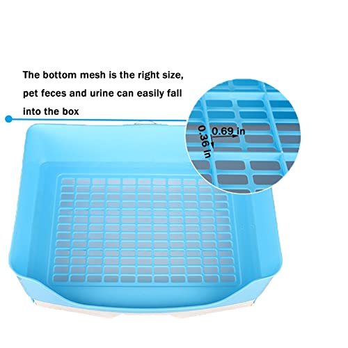 WEWAYKGJ Rabbit Litter Box Large Rabbit Potty Box with Drawer Bunny Corner Litter Pan Potty Trainer Pet Toilet with Cleaning Set for Adult Hamster Guinea Pig Ferret Bunny and Other Animals(Pink)