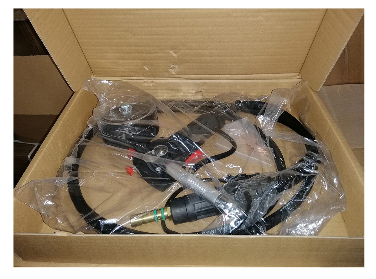 PreAsion Aluminum Spool Gun Fit Spoolmate 100 Series Miller Millermatic 180/300371 Millermatic 140 180 211 with 10pcs Contact Tips Welding Torch Welding Machine with 9.8ft Cable DC24V