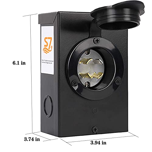 S7 Generator Transfer Switch,Power Inlet Box, 30 Amp Generator Inlet Box,NEMA L14-30P ,Generators Up to 7,500 Running Watts PB30 30-Amp NEMA 3R Power Inlet Box