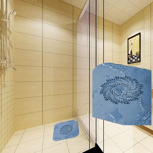 Silicone Shower Drain Hair Catcher,Shower Hair Stopper,Shower Drain Strainer,Silicone Drain Covers,Bathroom Drain Protector (HS030)